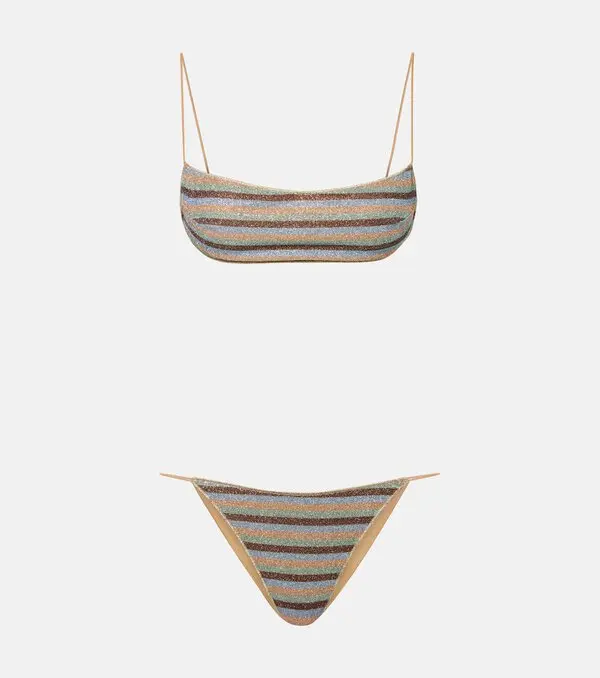 Oseree Lumiere Striped Bikini