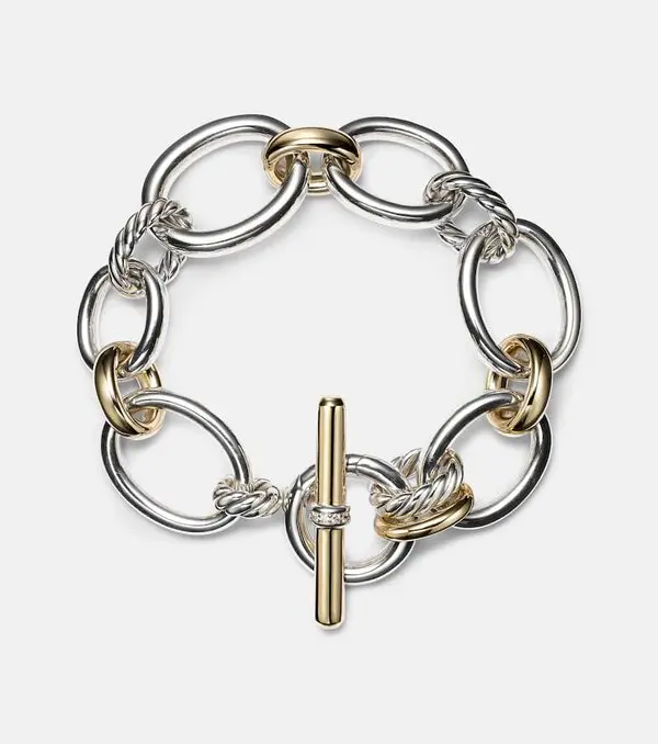David Yurman Dy Mercer® Chain Bracelet With Diamonds - Gold