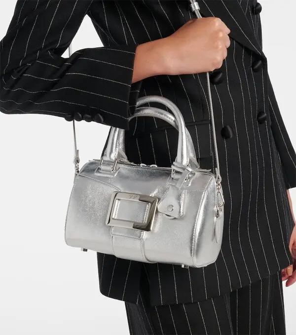 ROGER VIVIER Belle Vivier Mini Metallic Tote Bag