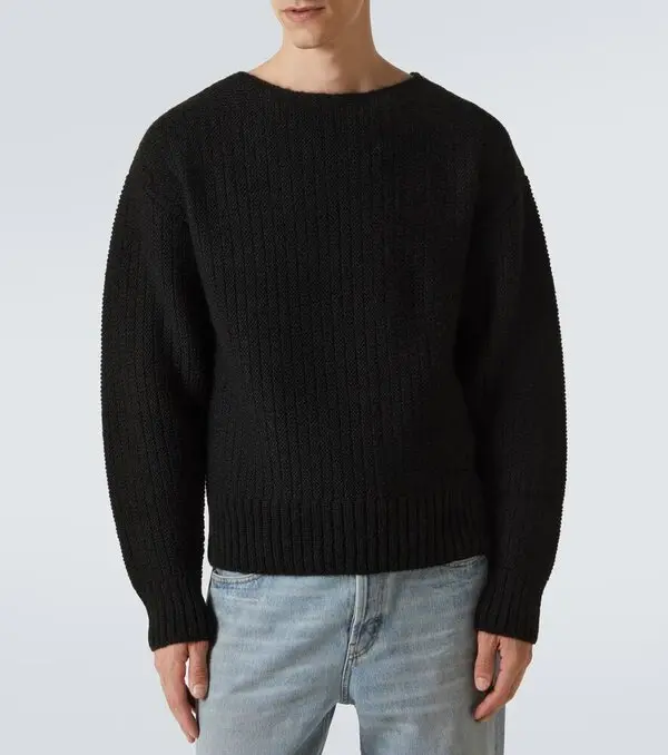 Visvim Logo Wool And Mohair-blend Sweater