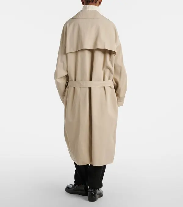THE FRANKIE SHOP Mavis Oversized Trench Coat - Beige