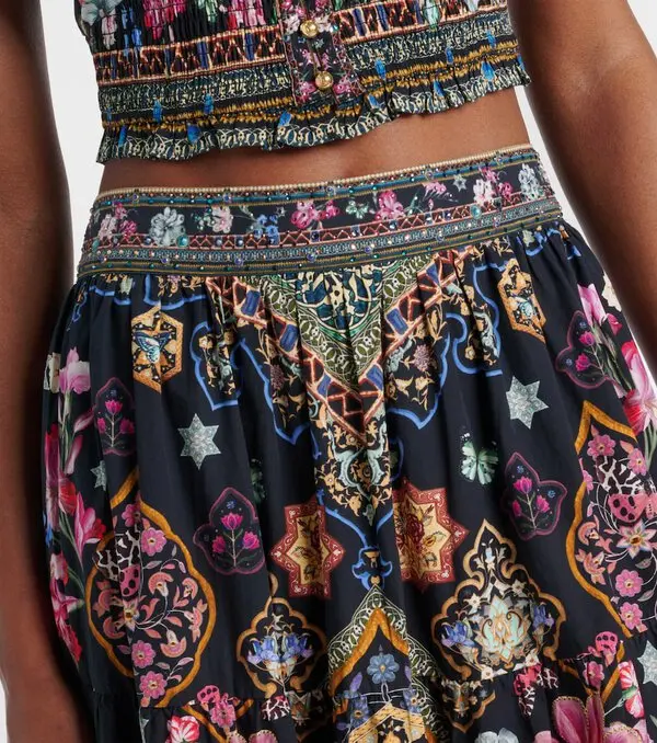 Camilla Crystal-embellished Maxi Skirt - Multicoloured