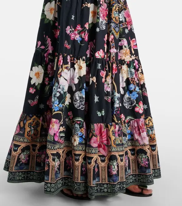 Camilla Crystal-embellished Maxi Skirt - Multicoloured