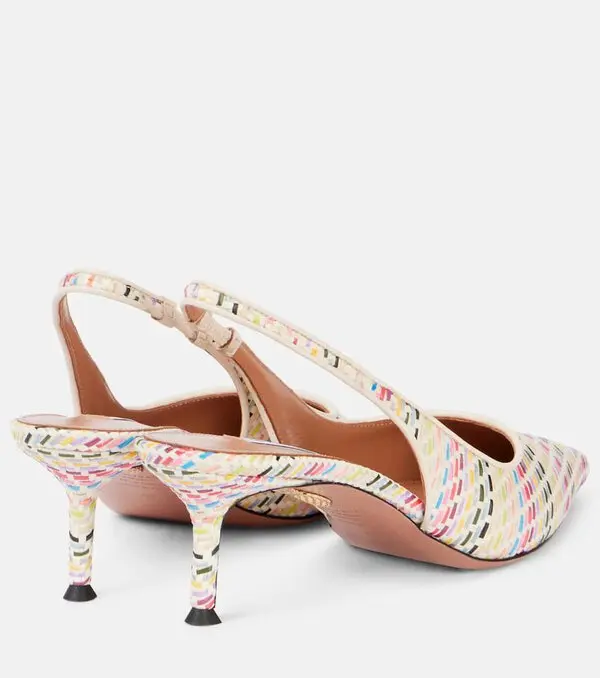 AQUAZZURA New Purist Sling 50 Slingback Pumps