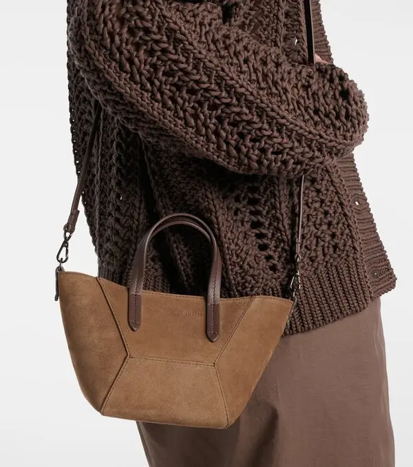 Brunello Cucinelli Bc Duo Mini Monili Tote - Brown