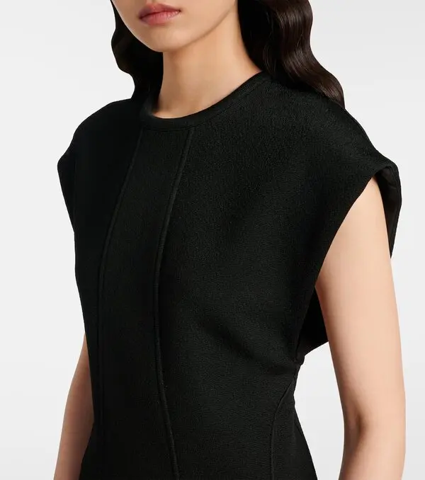 JIL SANDER Ribbed-knit Midi Dress