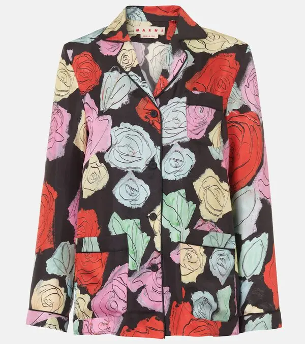 Marni Floral Silk Shirt - Multicoloured