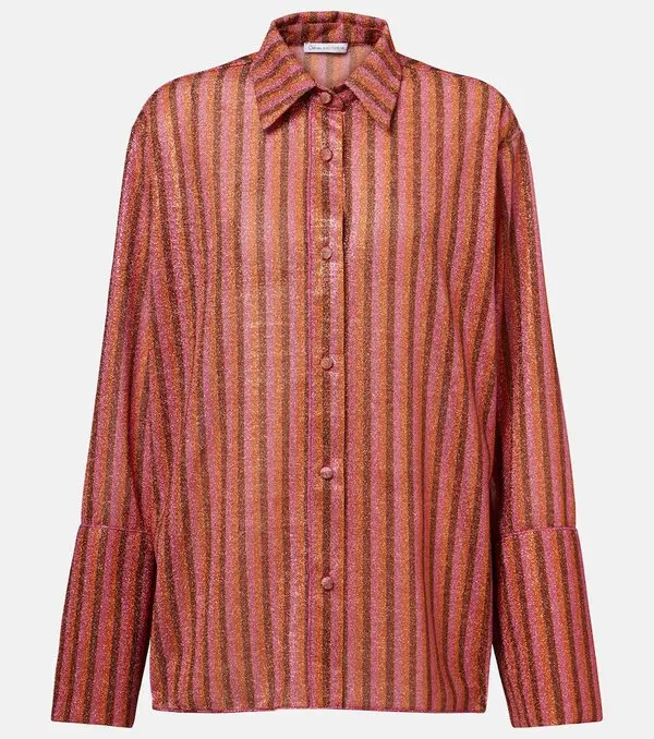 Oseree Lumière Striped Shirt - Multicoloured