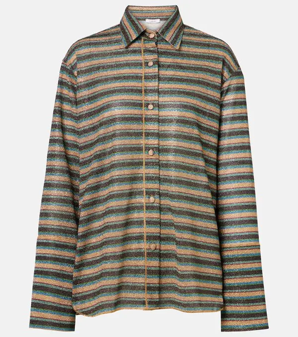 Oseree Lumière Striped Shirt - Multicoloured