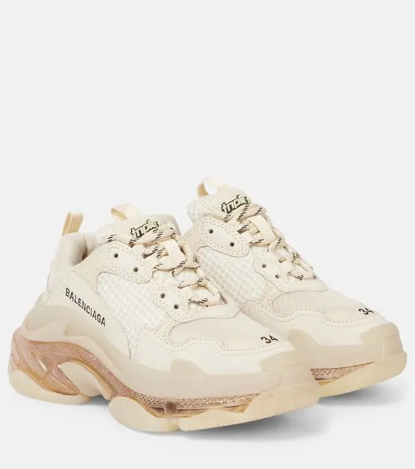 Balenciaga Triple S Low-top Sneakers - White