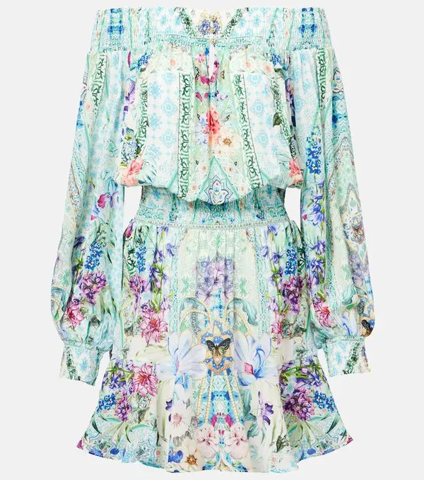 Camilla Crystal-embellished Minidress - Multicoloured
