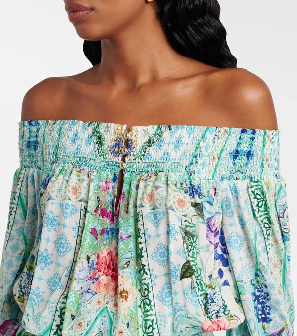 Camilla Crystal-embellished Minidress - Multicoloured