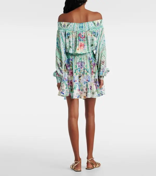 Camilla Crystal-embellished Minidress - Multicoloured