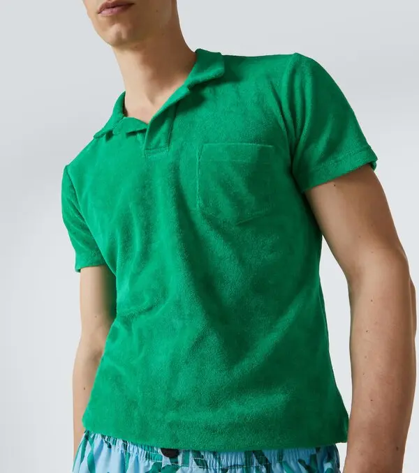 Orlebar Brown Cotton Terry Polo Shirt