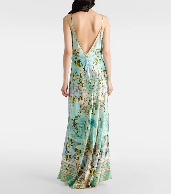 Camilla Venus On A Vespa Silk Slip Dress