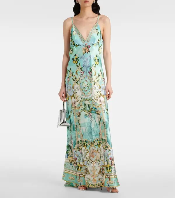Camilla Venus On A Vespa Silk Slip Dress