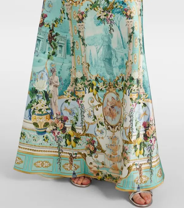 Camilla Venus On A Vespa Silk Slip Dress
