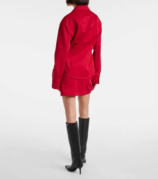 COURREGES Logo Shirt - Red