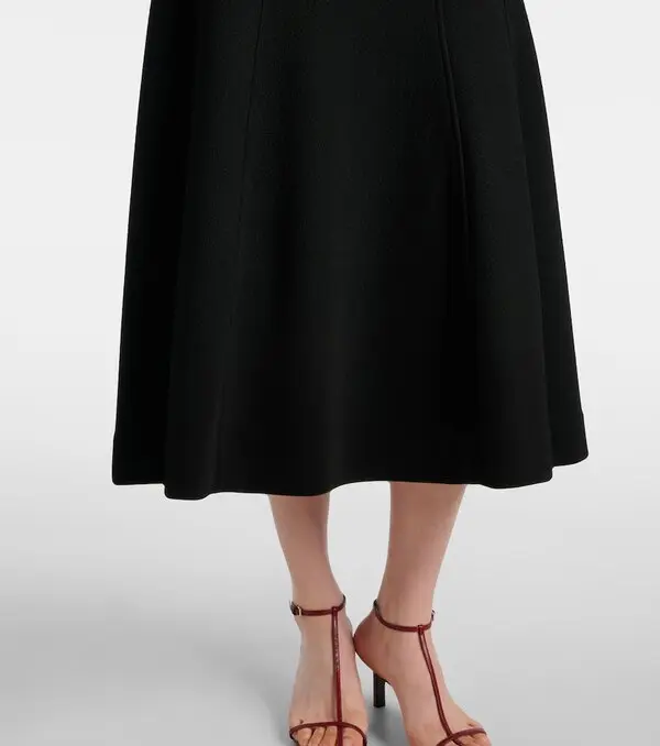 JIL SANDER Ribbed-knit Midi Dress