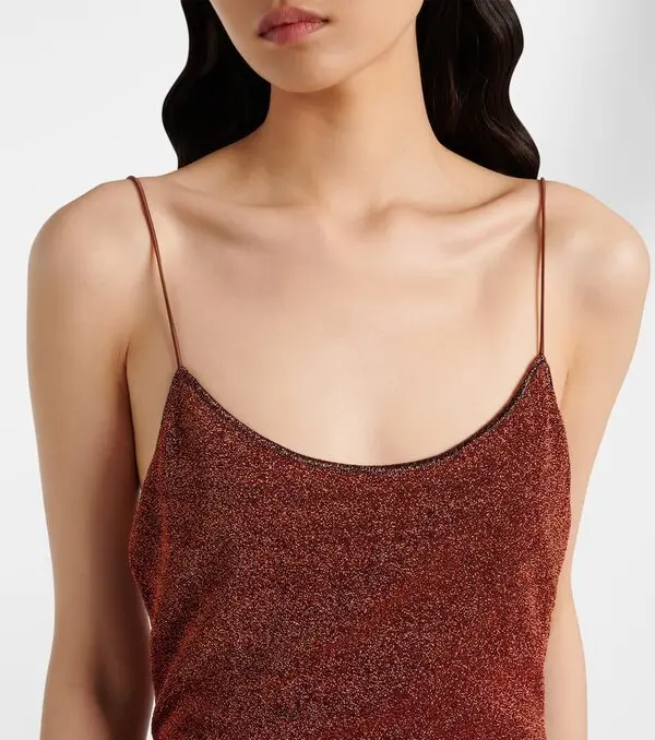 Oseree Lumiere Belted Maxi Dress
