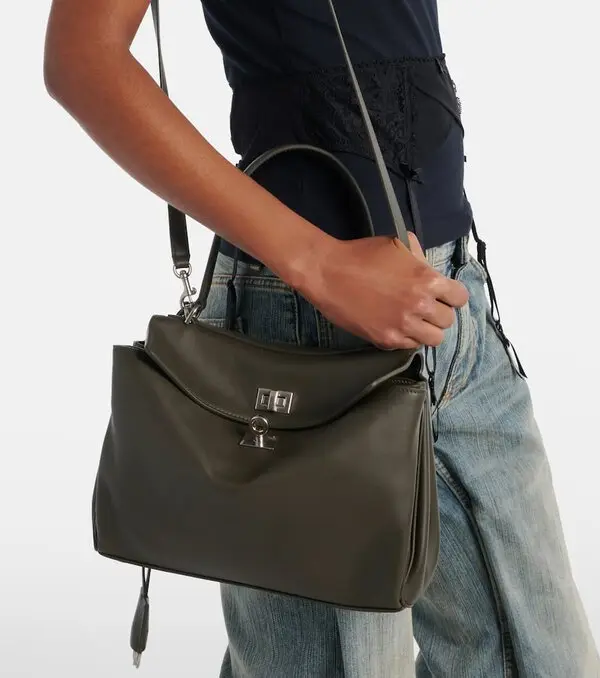 Balenciaga Rodeo Small Leather Tote Bag