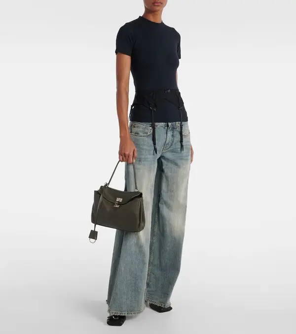 Balenciaga Rodeo Small Leather Tote Bag