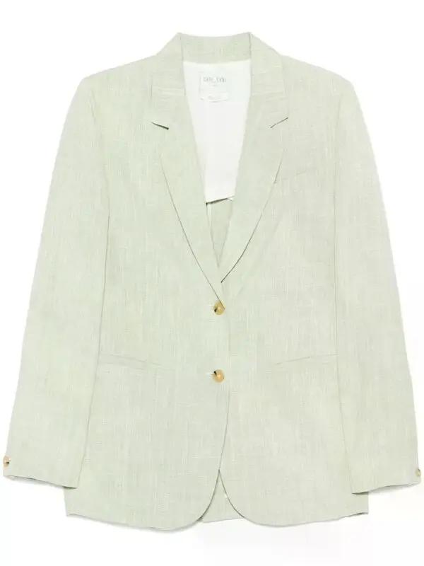 FORTE_FORTE Slub-texture Blazer