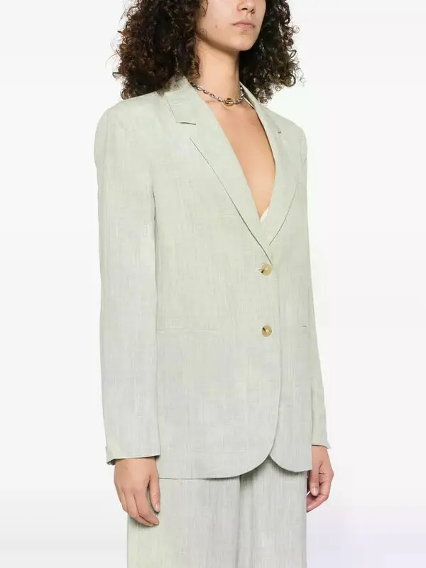 FORTE_FORTE Slub-texture Blazer