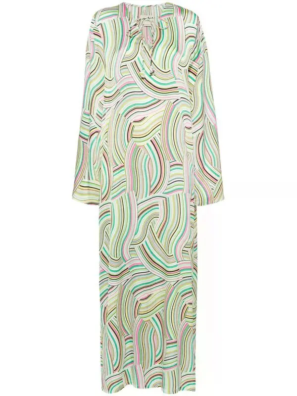 BAMBAH Geometric Striped Kaftan