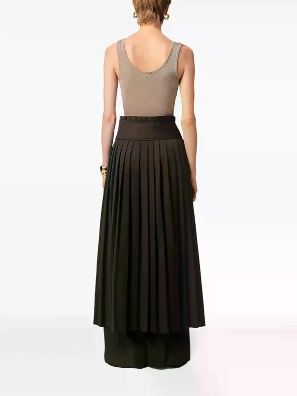 AMI Paris Pleated Midi Skirt
