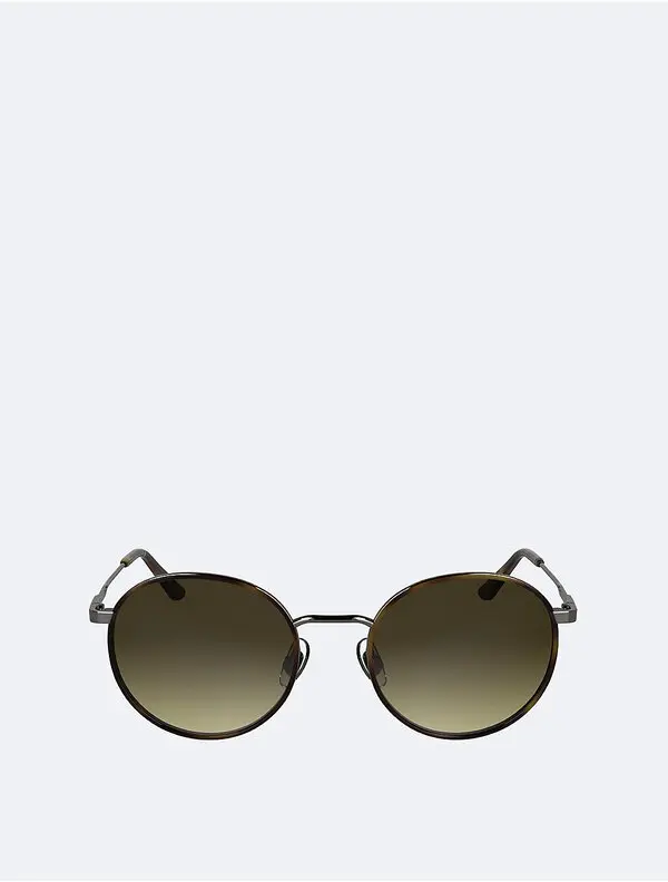 Calvin Klein Round Sunglasses - Havana