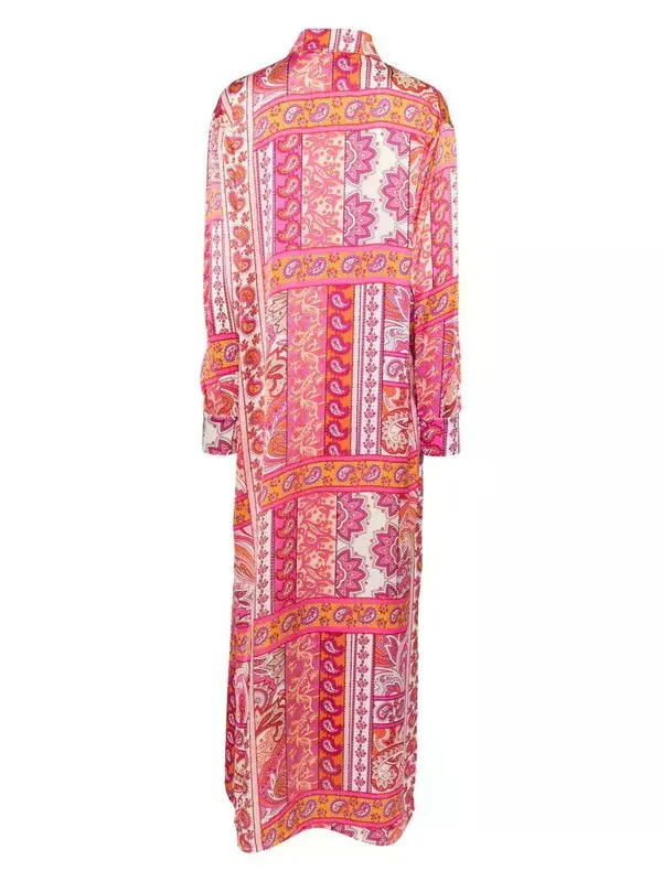 BAMBAH Button-down Maxi Dress - Pink
