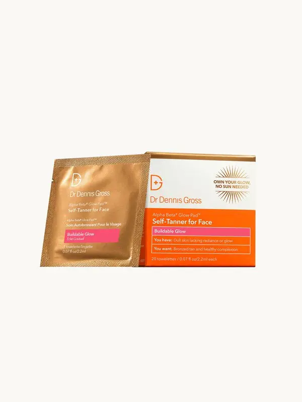 DR. DENNIS GROSS SKINCARE Alpha Beta Glow Pad Self-tanner For Face - One-color