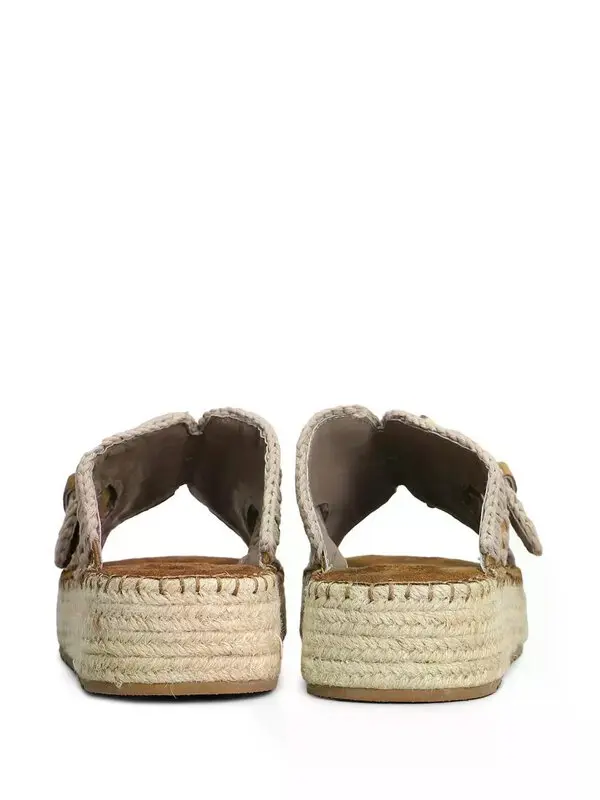 Mou Jute Sandals - Brown