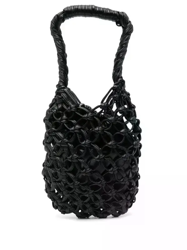 Comme Des Garçons Openwork Tote Bag - Black