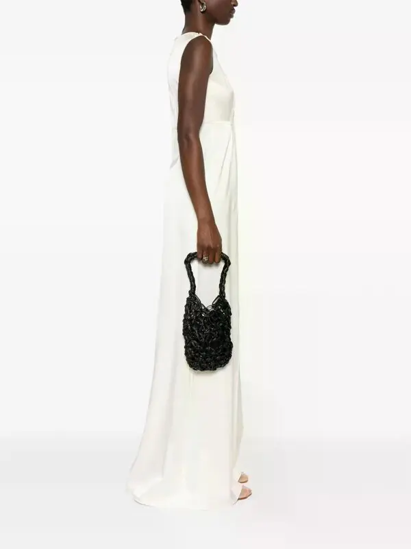 Comme Des Garçons Openwork Tote Bag - Black