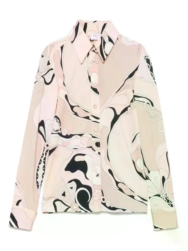 Emilio Pucci Orchidee-print Shirt - Neutrals