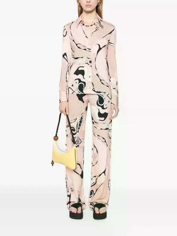 Emilio Pucci Orchidee-print Shirt - Neutrals