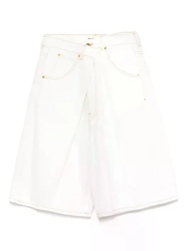DARKPARK Ines Knee-length Shorts - White