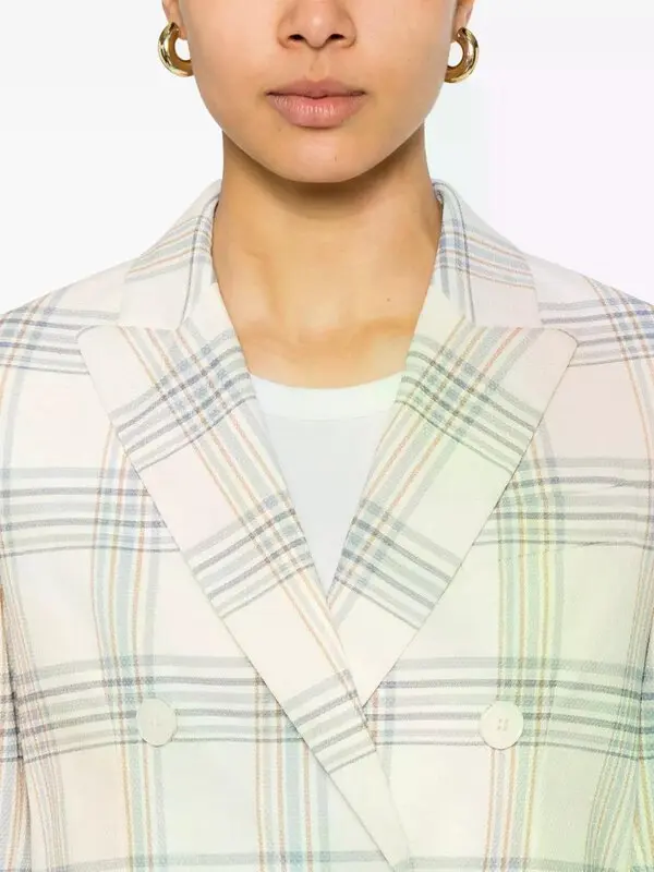 CIRCOLO 1901 Checked Blazer - Neutrals