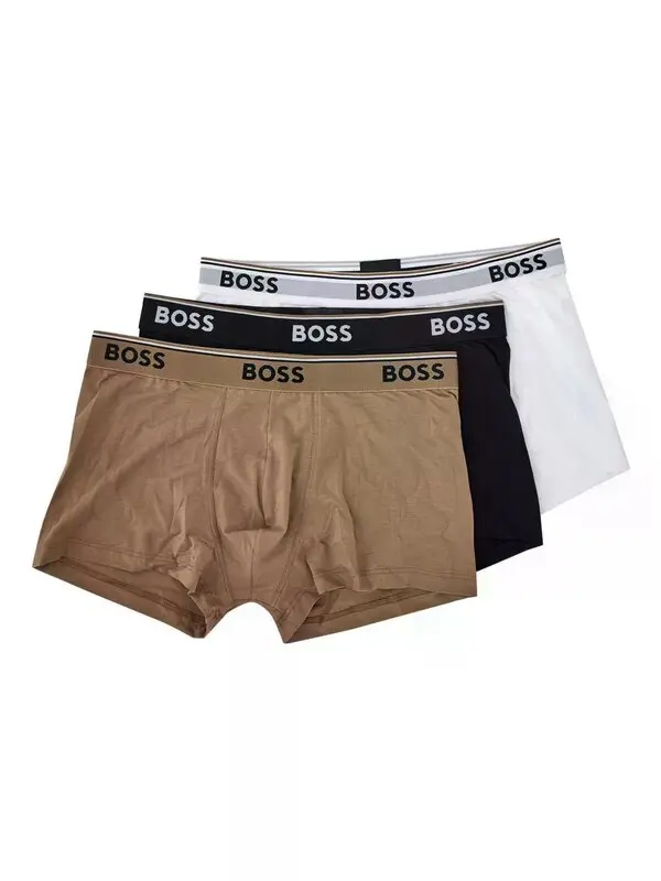 BOSS Logo-waistband Briefs - Neutrals