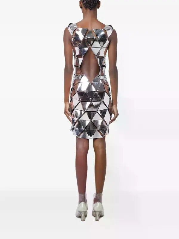 Rabanne Assembly Mini Dress - Silver