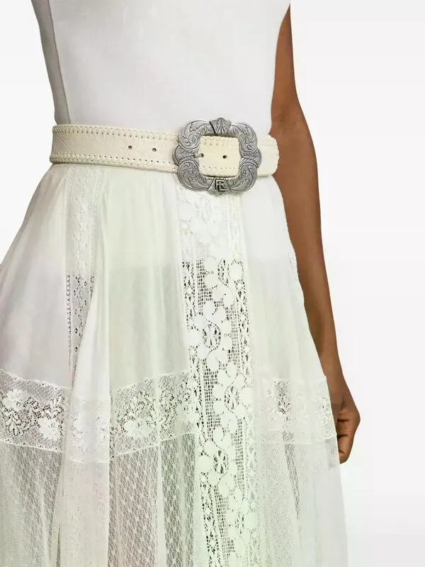 Ralph Lauren Engraved-Buckle Belt - Neutrals | Editorialist display picture 2