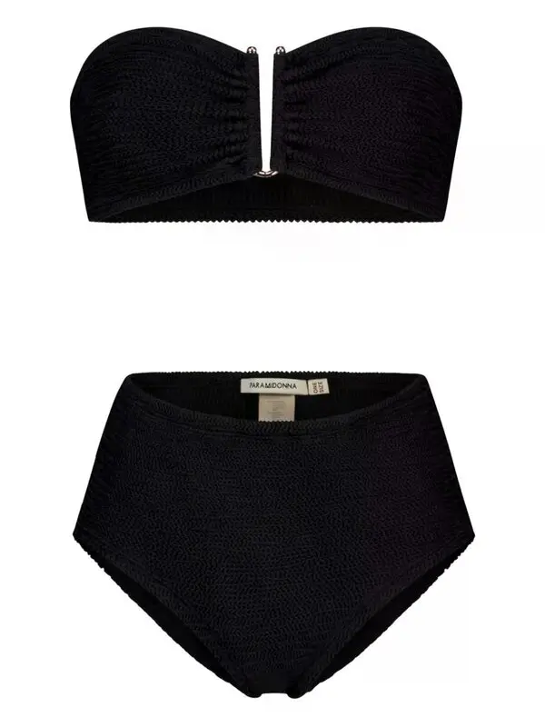 PARAMIDONNA Frida Strapless Bikini Set - Black