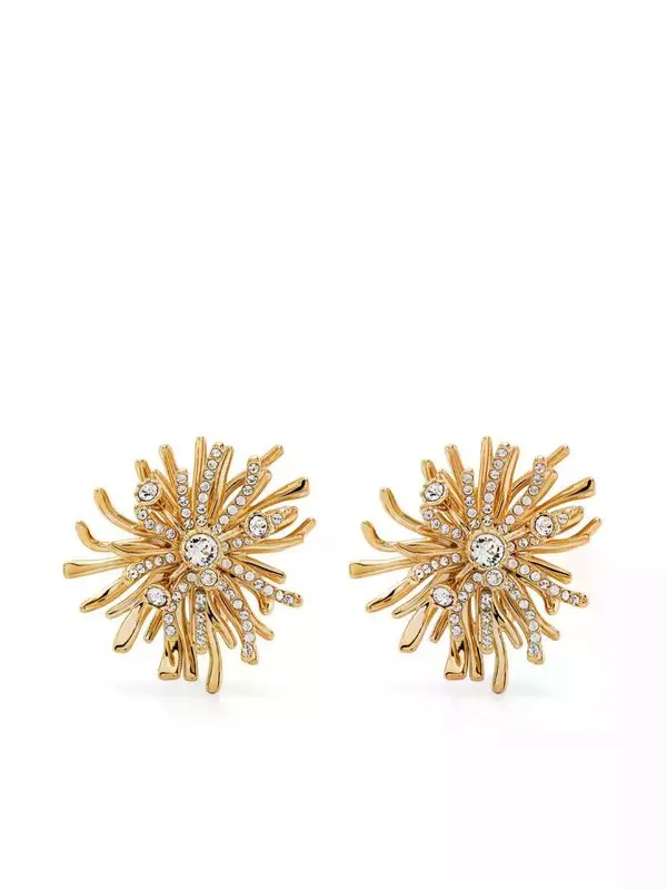LANVIN Flower Earrings - Gold