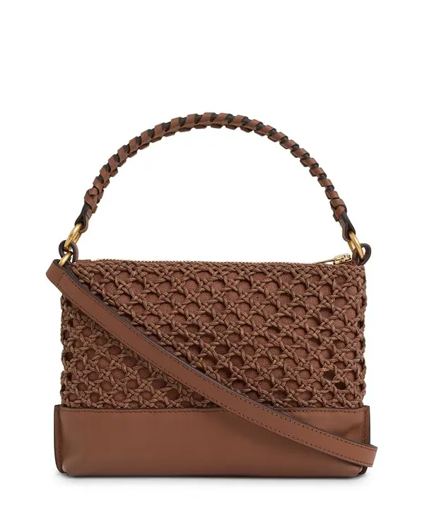 REISS Blakeley Raffia Crossbody Bag