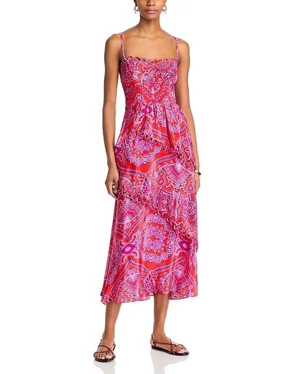 Farm Rio Paisley Scarf Maxi Dress - Paisley Sc