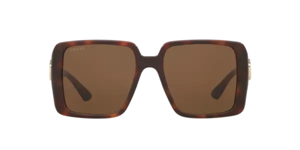Gucci Gg1692s Rectangle Sunglasses - Tortoise