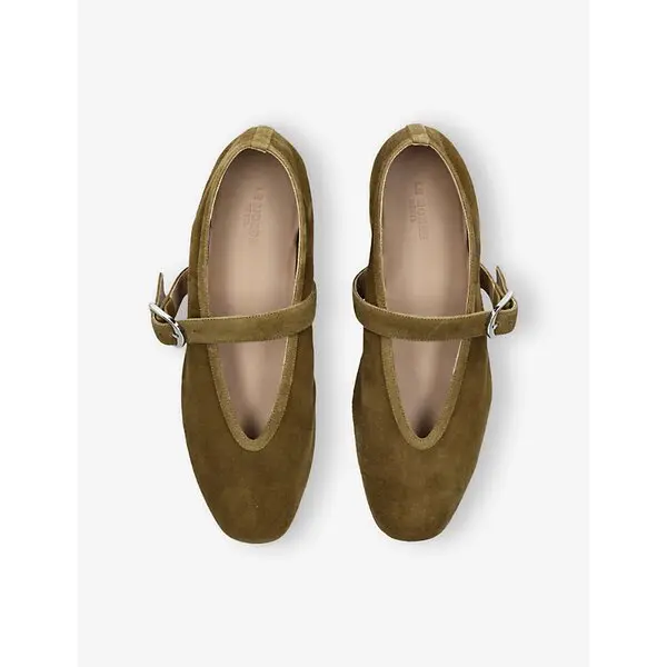 Le Monde Beryl Stella Single-strap Suede Pumps - Khaki