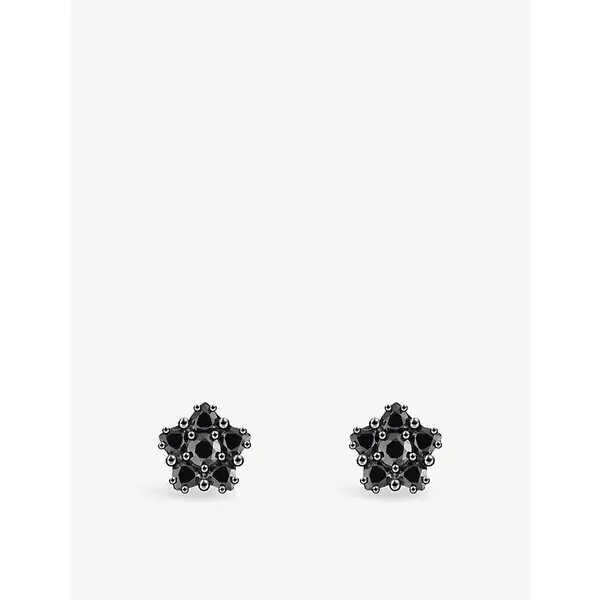 THOMAS SABO Flower-shape Stud Earrings - Black